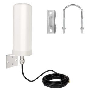 4g lte antenna outdoor(698-2700 mhz) 3g/4g lte omnidirectional antenna with sma male extension cable kmr240,outdoor pole/wall mount omni antenna for signal booster/cellular amplifier/4g lte router