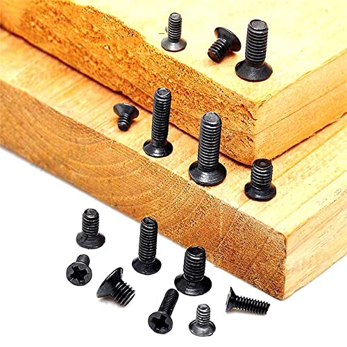 OPYTR Screw Anchors 840pcsCountersunk Flat Head Screw Set M1.2 M1.4 M1.6 M2 M2.5 M3 Glasses Computer Notebook Laptop Small Mini Screws Kit Anchors