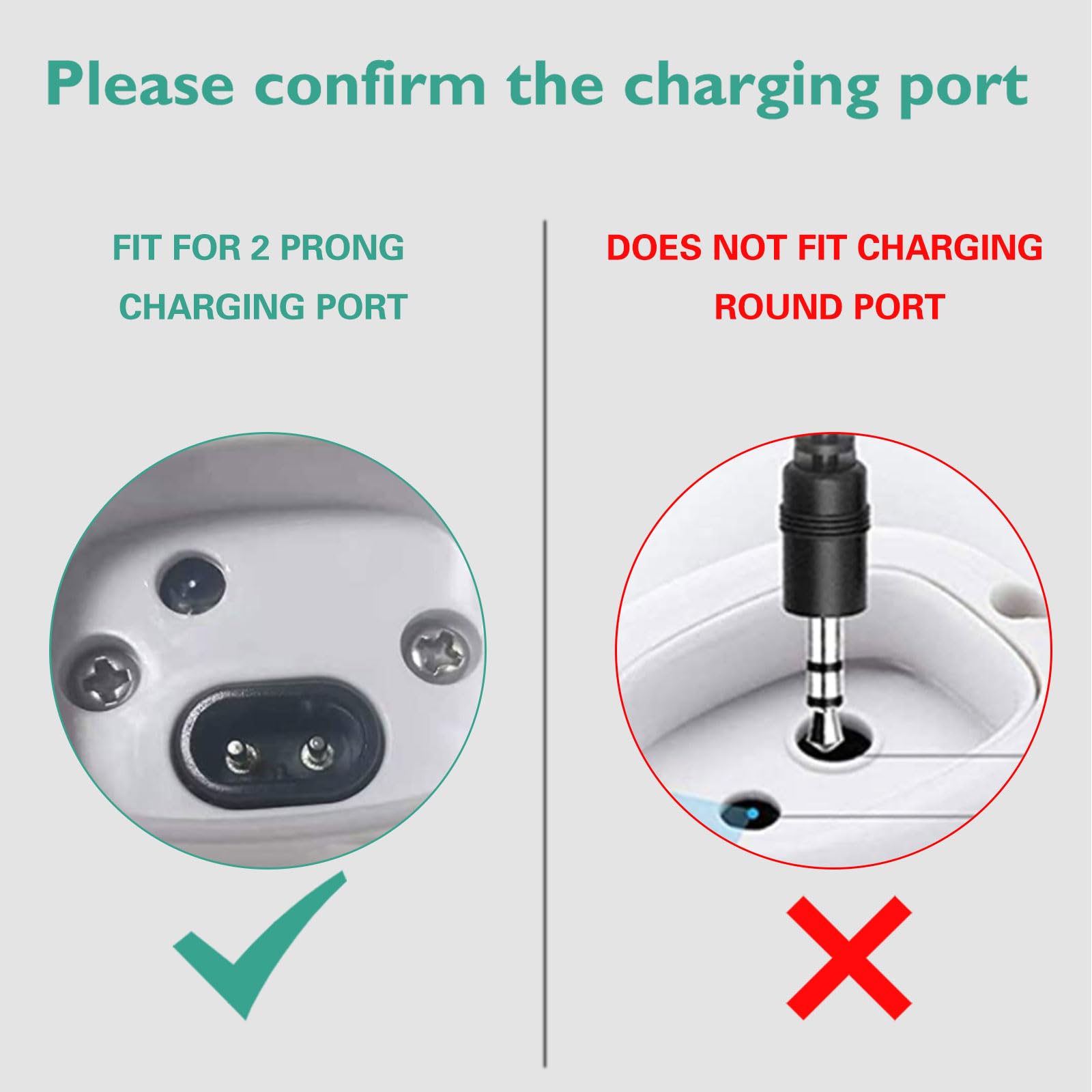 for Homitt Electric Spin Scrubber Charger - 9V Adapter Compatible with HM115C / HM115CW / HM115CD / HM115CG / HM204C 2 Prong Power Supply Cord