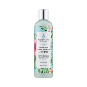 flora & curl shampoo for curly hair coconut mint scalp refresh shampoo 300ml…