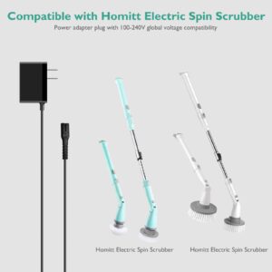 for Homitt Electric Spin Scrubber Charger - 9V Adapter Compatible with HM115C / HM115CW / HM115CD / HM115CG / HM204C 2 Prong Power Supply Cord