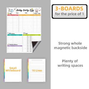 Newborn Baby or Toddler Log Tracker Whiteboard - Reusable Daily Planner Chart to Log Feeding Food, Sleep&Naps, Diaper Change and Daily Activities - for New Parents,Nanny, Babysitter