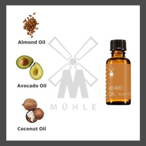 MÜHLE Beard Oil, 30ml | Fresh Bergamot & Cedarwood Fragrance | Natural Beard Care Conditioner & Moisturizer | Perfect for Everyday Use | Luxury Beard Oil for Men