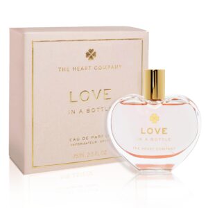 the heart company | love in a bottle | floral & sweet perfume for women | vegan & eco-friendly women's eau de parfum | romantic fragrance for her - 75ml - 2.5 fl oz.