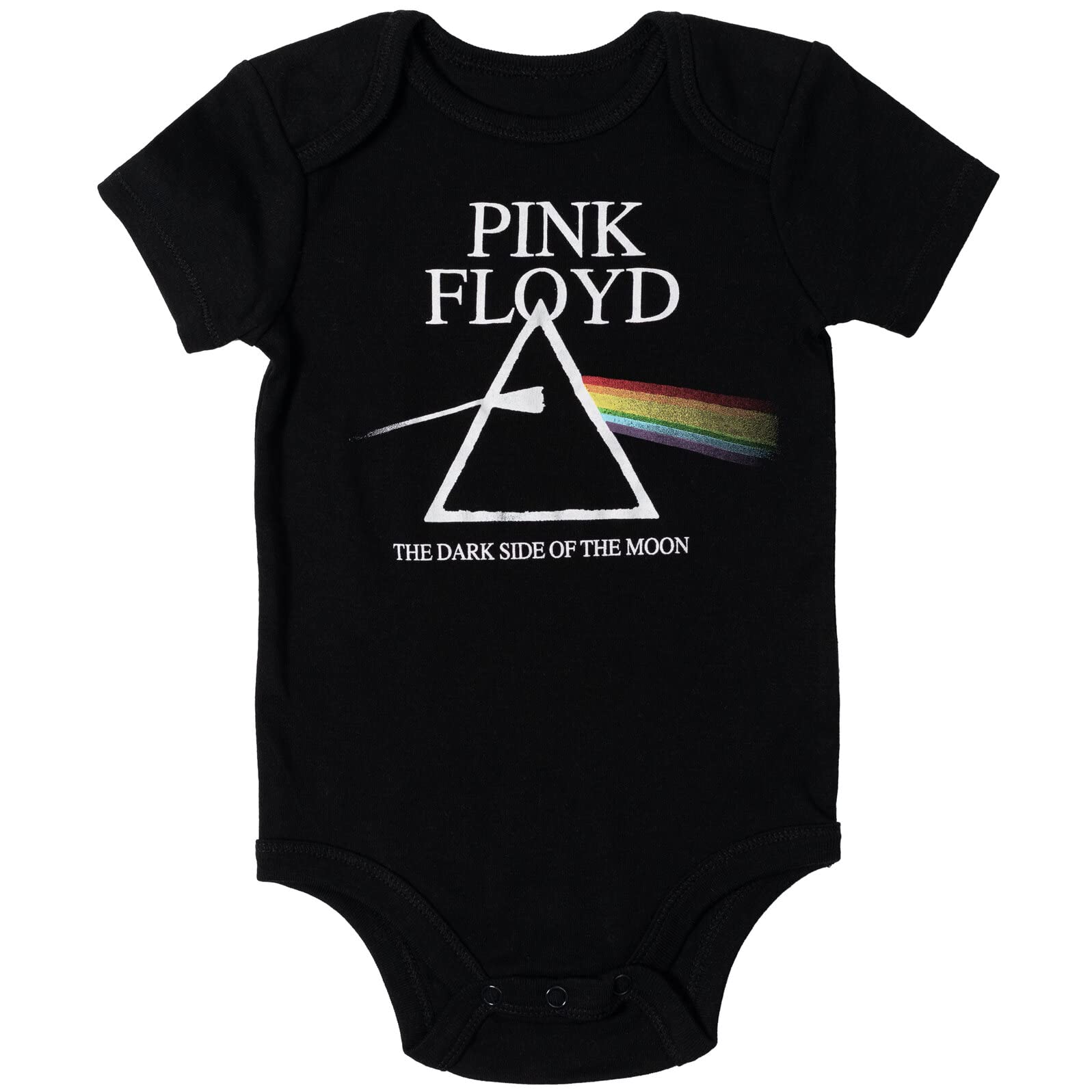 Pink Floyd Newborn Baby Boys 3 Pack Bodysuits Black/Grey/Blue 0-3 Months