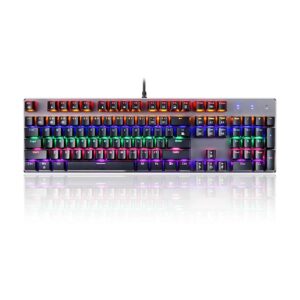 XYLXJ RGB Compact Gaming Keyboard, USB Wired 104 Keys Gaming Keyboard LED Backlit Gaming Keyboard for Laptop PC Computer Game and Work