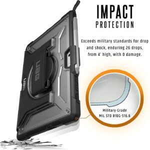 UAG Microsoft Surface Go 3 / Surface Go 2 Case [10.5-inch screen] with Hand Strap & Shoulder Strap Plasma, Ice & Microsoft Surface Go 3 / Surface Go 2 Tempered Glass Anti-Fingerprint & Scratch Resista