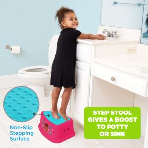 Disney's Doc McStuffins Essential Kid's Toilet Training Combo Kit - Contour Step Stool & Soft Potty Seat, Pink, 2 Piece