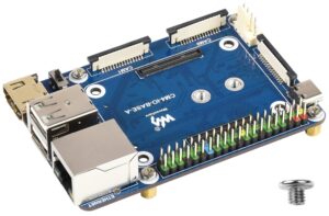 for raspberry pi compute module 4,mini base board (a) with standard cm4 socket and raspberry pi 40pin gpio header onboard multiple connectors csi/dsi/fan/hdmi/usb/rj45, etc.