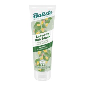 batiste heat protectant for hair & leave in conditioner hair mask, repair and restore formula, hair conditioner for dry or wet hair, infused with vitamin e for enhancing haircare, 4.3oz.