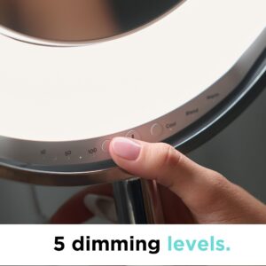 Ilios Lighting Beauty Ring Light - All-in-One Makeup Mirror & Ring Light co Created with Makeup by Mario / Mario Dedivanovic Ideal for Makeup Artists, Content Creators & Beauty Lovers