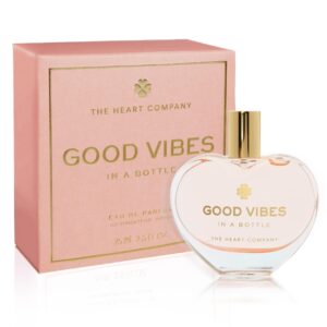 the heart company | good vibes in a bottle | vegan gourmand perfume for women | fruity women's eau de parfum | sweet fragrance 75ml - 2.5 fl oz.