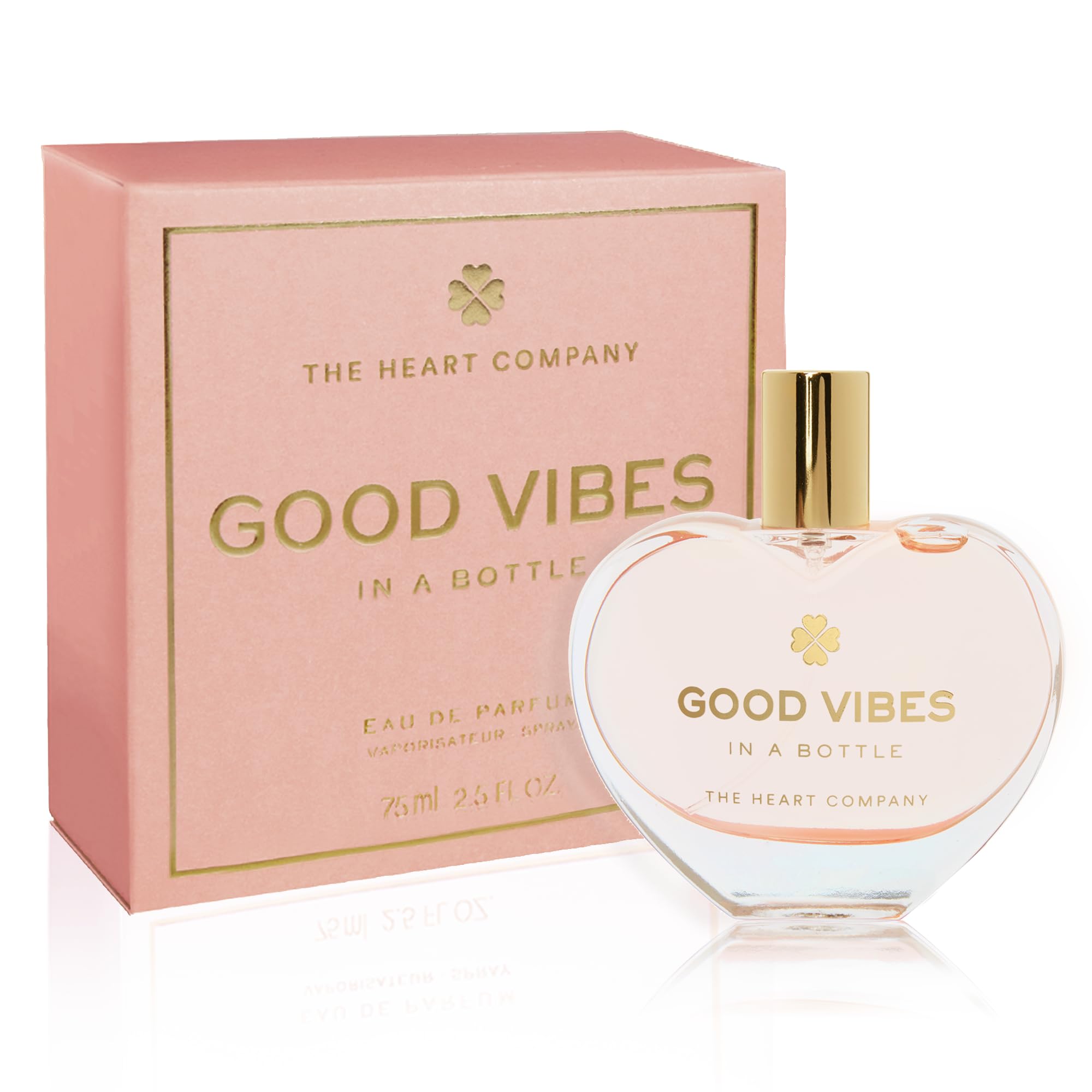 THE HEART COMPANY | Good Vibes in a bottle | Vegan Gourmand Perfume for women | Fruity Women's Eau de Parfum | Sweet Fragrance 75ml - 2.5 fl oz.