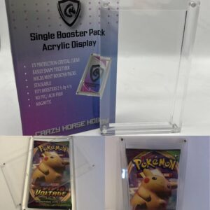 acrylic cases for most booster packs (single booster holder)