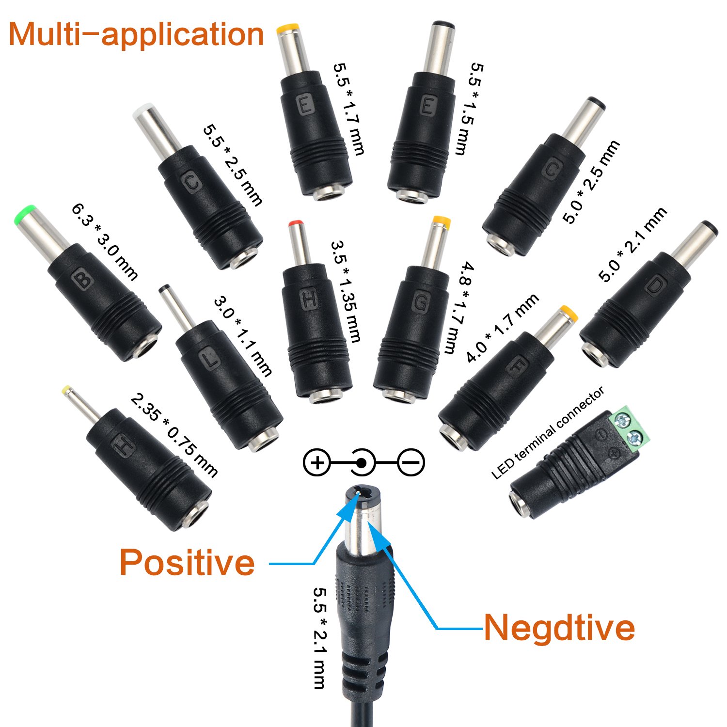 PryEU 36W DC Power Supply 24V 1.5A AC Adapter UL Listed Wall Mounted with 12PCS Replacement Tips (for 24-Volt Devices Only)