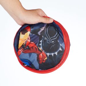 Marvel Spiderman 4 Piece Storage Solution Set with Pop Up Hamper, Collapsible Storage Trunk and 2 Nestable Storage Bins