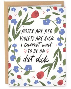 sleazy greetings funny valentine's day card for boyfriend | i cannot wait to be on dat | naughty birthday card for men | funny anniversary cards for husband