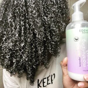 EDEN BodyWorks Lavender Aloe Hydrating Cowash Cleansing Conditioner for Curly Hair, Kinky & Wavy - Remove Buildup & Residue Between Shampooing - 12 oz Jar