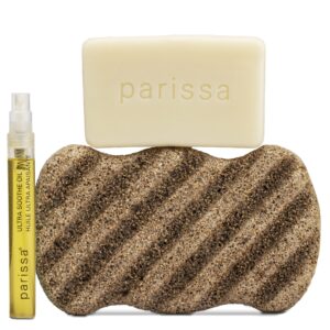 parissa ingrown rescue kit, post-hair removal treatment for ingrown hair & razor bumps, 3 step kit to cleanse, exfoliate, and moisturize