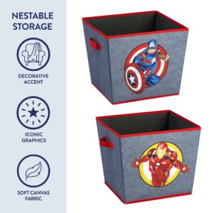 Marvel Spiderman 4 Piece Storage Solution Set with Pop Up Hamper, Collapsible Storage Trunk and 2 Nestable Storage Bins