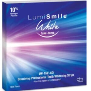 LumiSmiles Teeth Whitening Strips, Dissolving Professional Whitening Strips, 14 Treatments 28 Strips Formulated with 10% Hydrogen Peroxide. from The Makers of Lumineers