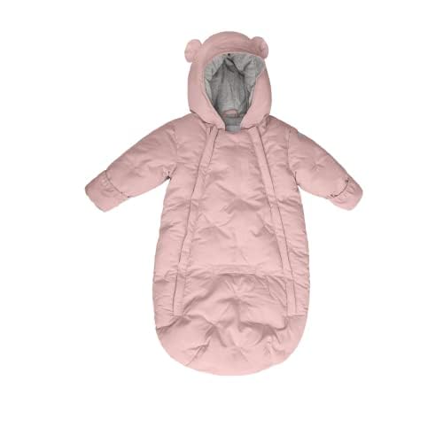 7AM Enfant Winter Baby Snowsuit - Waterproof One Piece Warmer Winter Hooded Snowsuit, Breathable Infant Snowsuit for Baby Girl & Boy, Bunting Bebe Stroller Sac | (Cameo, Medium)