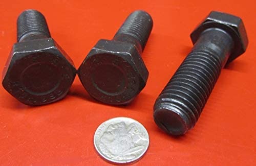 Generic Class 10.9 Steel Hex Bolts M18 x 2.5 mm x 60 mm Long PT 5 pcs, Bolt-1699-21-11, Black