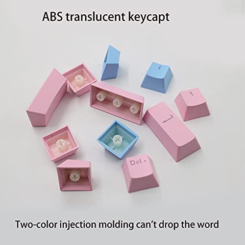 PIPL Translucent Key Cap 104pcs ABS Backlit Keycap OEM Profile Two-Color Injection Molding Key Button for Gaming Mechanical Keyboard MX Switch