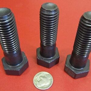 Generic Class 10.9 Steel Hex Bolts M18 x 2.5 mm x 60 mm Long PT 5 pcs, Bolt-1699-21-11, Black