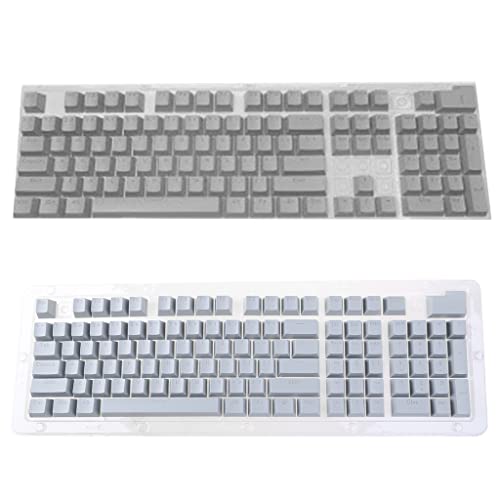 PIPL Translucent Key Cap 104pcs ABS Backlit Keycap OEM Profile Two-Color Injection Molding Key Button for Gaming Mechanical Keyboard MX Switch