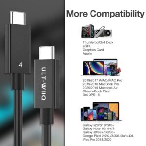 240W USB C to USB C Cable Fast Charging PD 3.1 & USB C Data Cable 10Gbps High Speed Data Transfer, Nylon Braided USB Type C Cable for iPhone 15, MacBook Pro/Air, 1.5FT