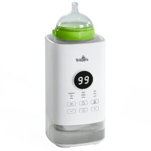 baby bottle warmer, 5-in-1 fast bottle warmer for breastmilk or formula, food heater, baby milk warmer with timer & lcd display, accurate temperature control, 24 hours keep warm, power-off protection