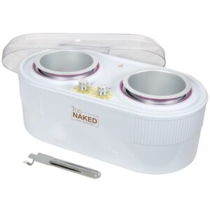 TOO NAKED HAIR REMOVAL Premium Double Wax Warmer, Dual Hair Removal Paraffin Wax Warmer with Adjustable Temperature Controls