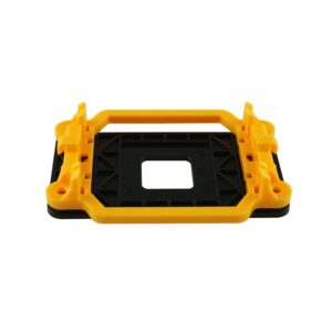 DGZZI CPU Cooler Bracket Motherboard Back Plate Heatsink Fan Stand Base Mount Bracket Holder for AMD Socket AM2 AM3, Yellow