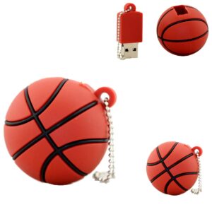 usb thumb drive 16 gb flash drive - basketball usb drive - sports flash drive (basketball)