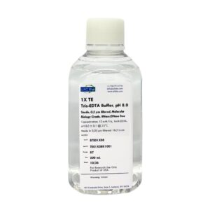 1x te buffer, ph 8.0 - molecular biology grade - rnase/dnase free, sterile, 0.2um filtered - 500ml