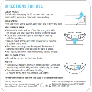 LumiSmiles Teeth Whitening Strips, Dissolving Professional Whitening Strips, 14 Treatments 28 Strips Formulated with 10% Hydrogen Peroxide. from The Makers of Lumineers