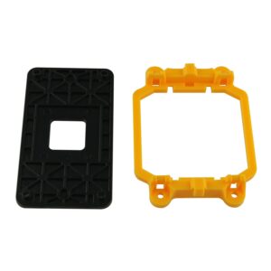 DGZZI CPU Cooler Bracket Motherboard Back Plate Heatsink Fan Stand Base Mount Bracket Holder for AMD Socket AM2 AM3, Yellow