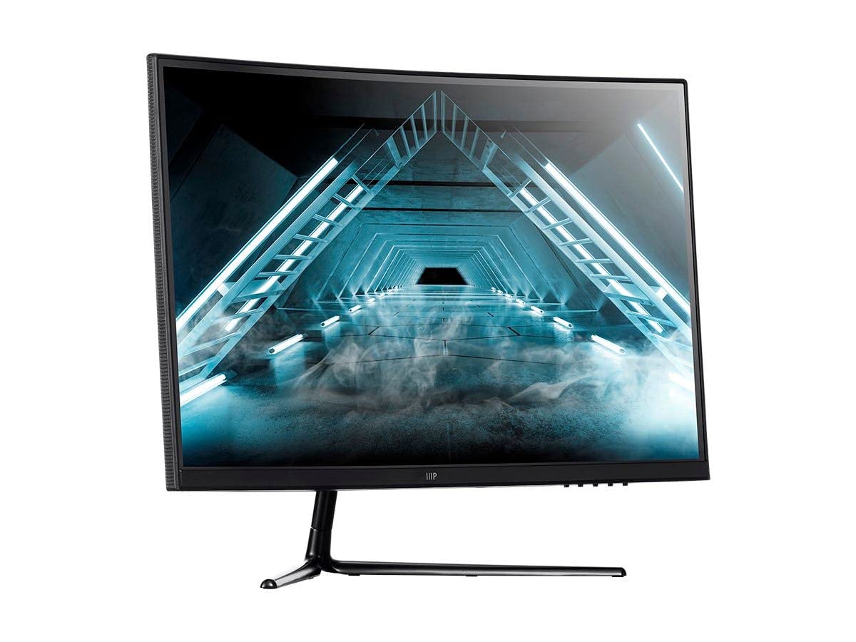 Monoprice Zero-G Curved Gaming Monitor - 32in, 1500R, 16:9, 2560x1440p, WQHD, 165Hz, HDMI, DisplayPort, VA Technology, Adaptive Sync