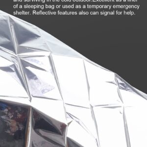 PERIEMALA Emergency Blankets for Survival Gear (Pack of 4), Camping Blanket, Emergency Blanket, Thermal Blanket, Mylar Space Blanket, Survival Blanket, First Aid Supplies, Outdoors