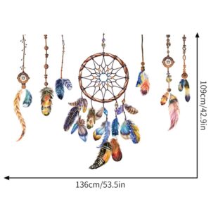 Dream Catcher Wall Stickers Decals,YXY LLC Dream Catcher Feathers Wall Stickers for Bedroom Kids Room Decoration (Dream Catcher)