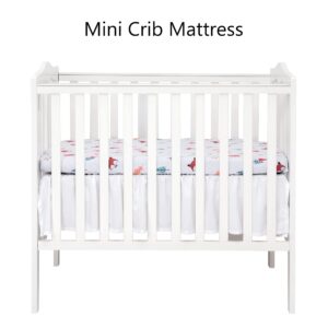 TILLYOU Microfiber Mini Fitted Crib Sheet Set - 100% Polyester Toddler Bed Mattress Sheets,Standard 38”x24”x5”,Woodland Animals