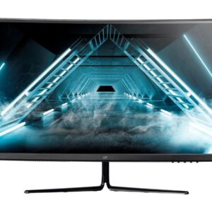 Monoprice Zero-G Curved Gaming Monitor - 32in, 1500R, 16:9, 2560x1440p, WQHD, 165Hz, HDMI, DisplayPort, VA Technology, Adaptive Sync