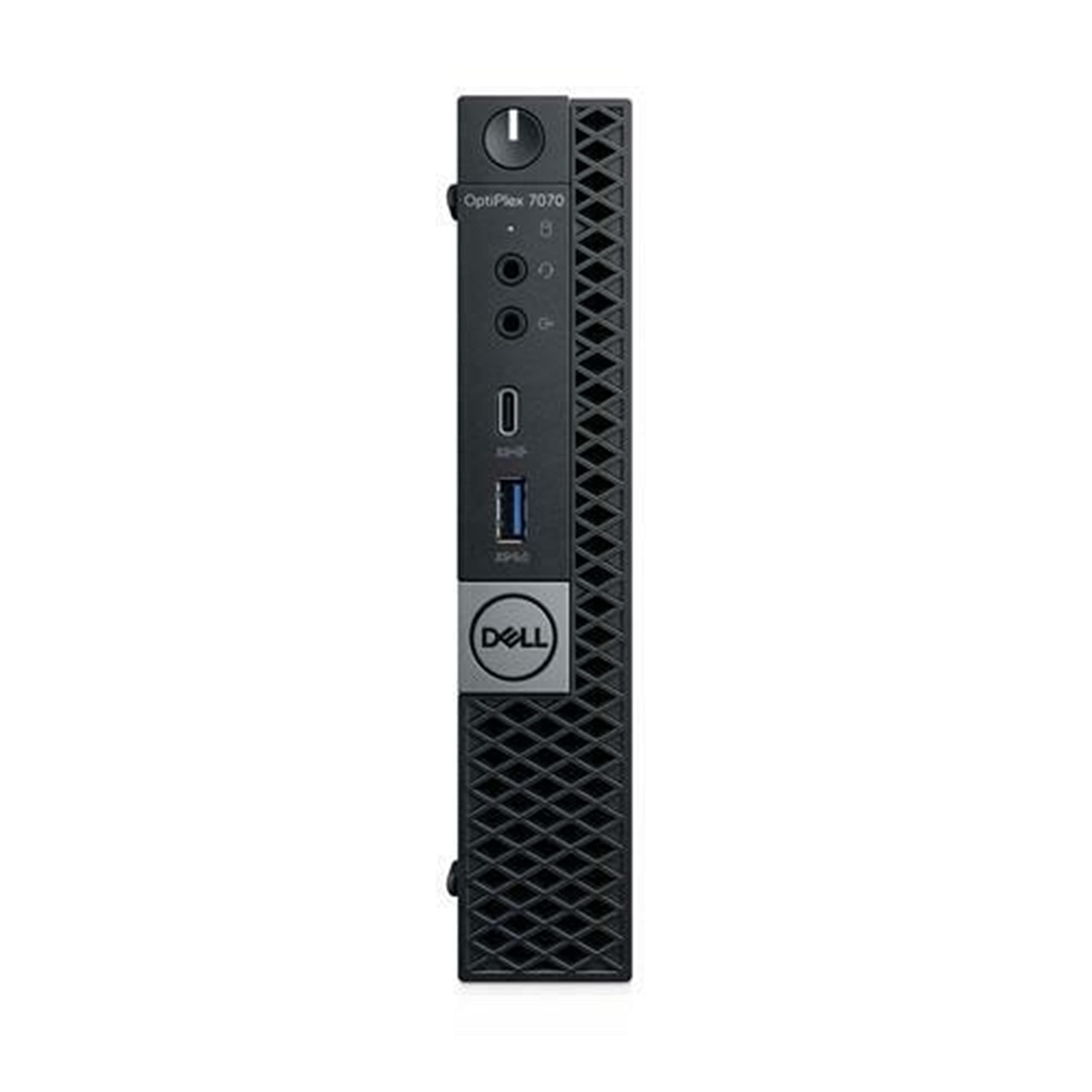 Dell Optiplex 7070 MicroTower 16GB 256GB SSD Core i7-8700T 2.4GHz Win10P, Black (Renewed)