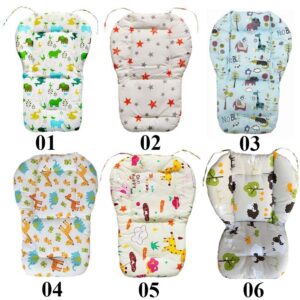 CHDHALTD Cart Seat Pad, Cartoon Warm Stroller Seat Mat Thick Kids Highchair Cushion Mat Booster for Baby Stroller Cushion Pad(03)