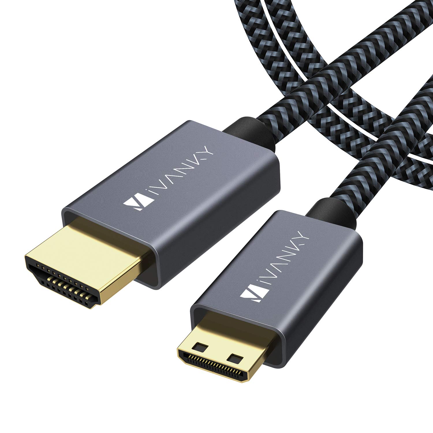 IVANKY 4K HDMI Cable 10 ft + Mini HDMI to HDMI Cable 6.6ft