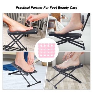 MOWOT Pedicure Foot Rest Home Self Pedicure Foot Stand Assistant Non-Slip Beauty Step Footrest Stool for Nail Tech