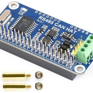 for Raspberry Pi,RS485 CAN HAT for Pi 4B/3B+/3B/2B/B+/A+/Zero/Zero W/WH/ 2W/2WH,RS485 CAN HAT Long-Distance Communication via RS485/CAN Functions MCP2515 CAN Controller SPI Interface