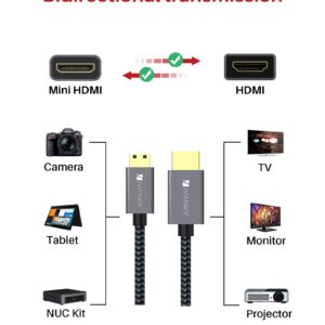 IVANKY 4K HDMI Cable 10 ft + Mini HDMI to HDMI Cable 6.6ft