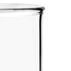 EISCO Beaker, 4000mL - Low Form with Spout - White, 500mL Graduations - Borosilicate 3.3 Glass